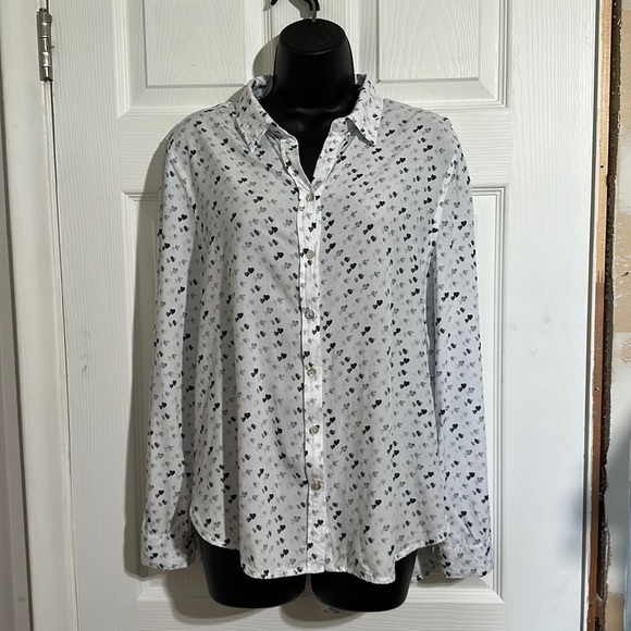 Jane and Delancey | Tops | Jane Delancey Button Down Long Roll Tab ...
